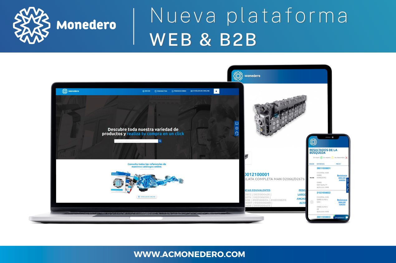 Nueva plataforma web & b2b - AC Monedero